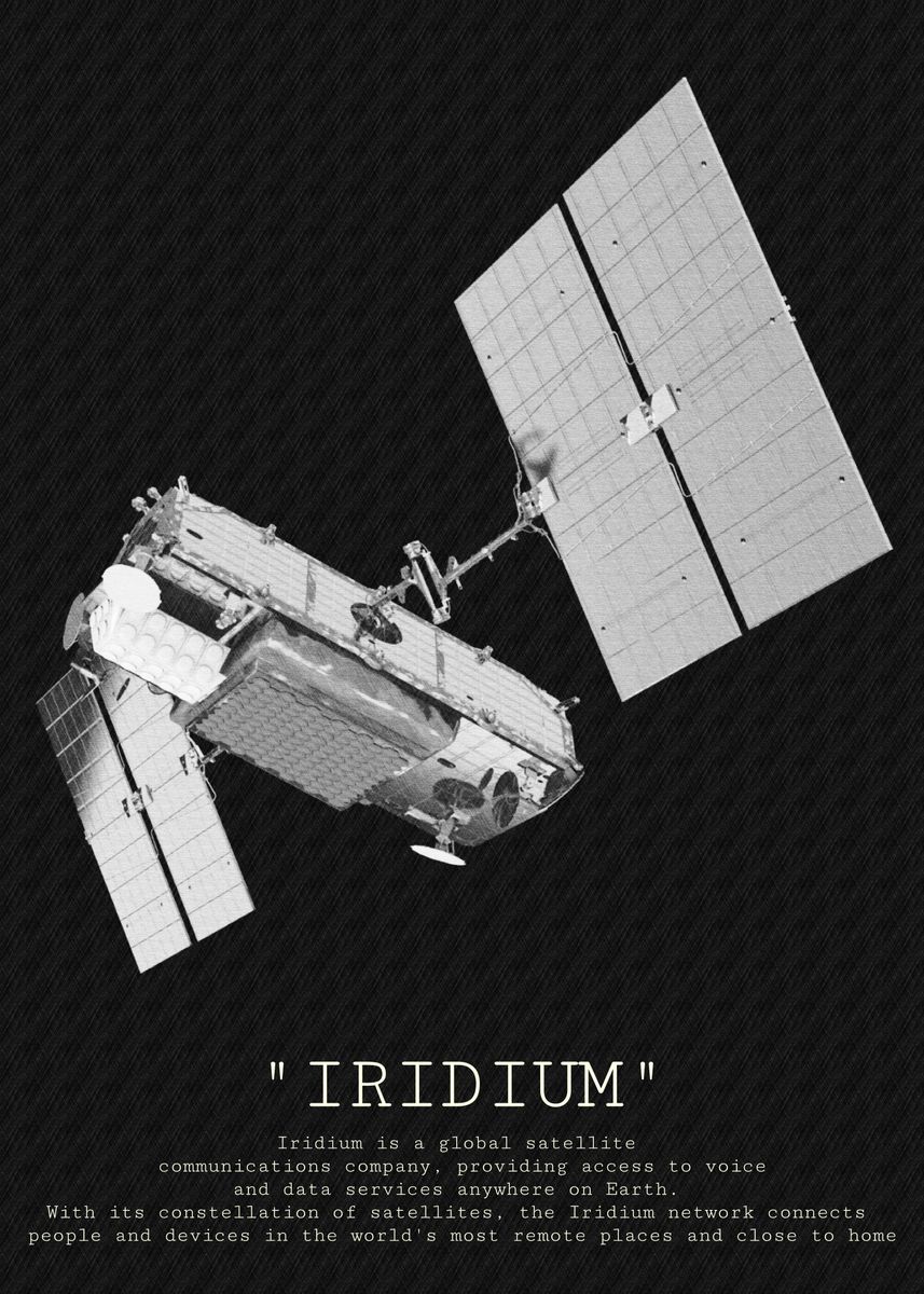 'Iridium Satellite Poster' Poster, picture, metal print, paint by ...