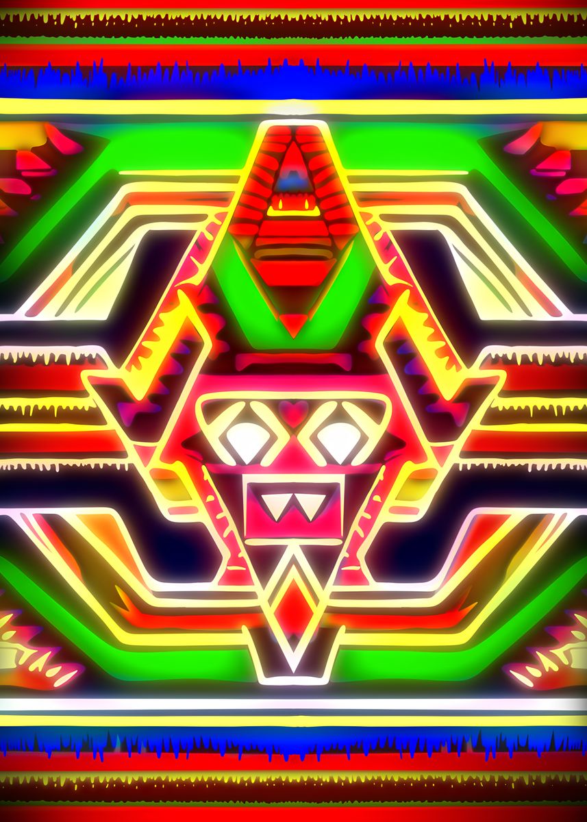 'Sacred Geometry: Temple of Light' Poster, picture, metal print, paint ...