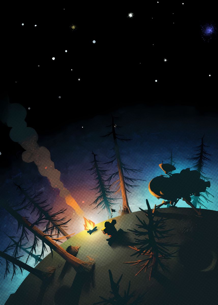 'Outer WIlds Game' Poster, picture, metal print, paint by | Displate