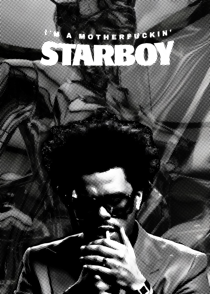 'The Weekend Starboy Poster' Poster, picture, metal print, paint by ...