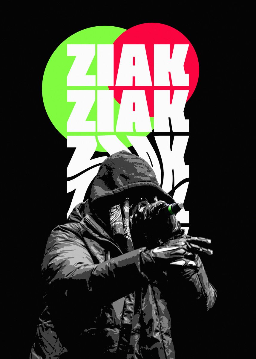 'Ziak' Poster, picture, metal print, paint by ZenPopPrints | Displate
