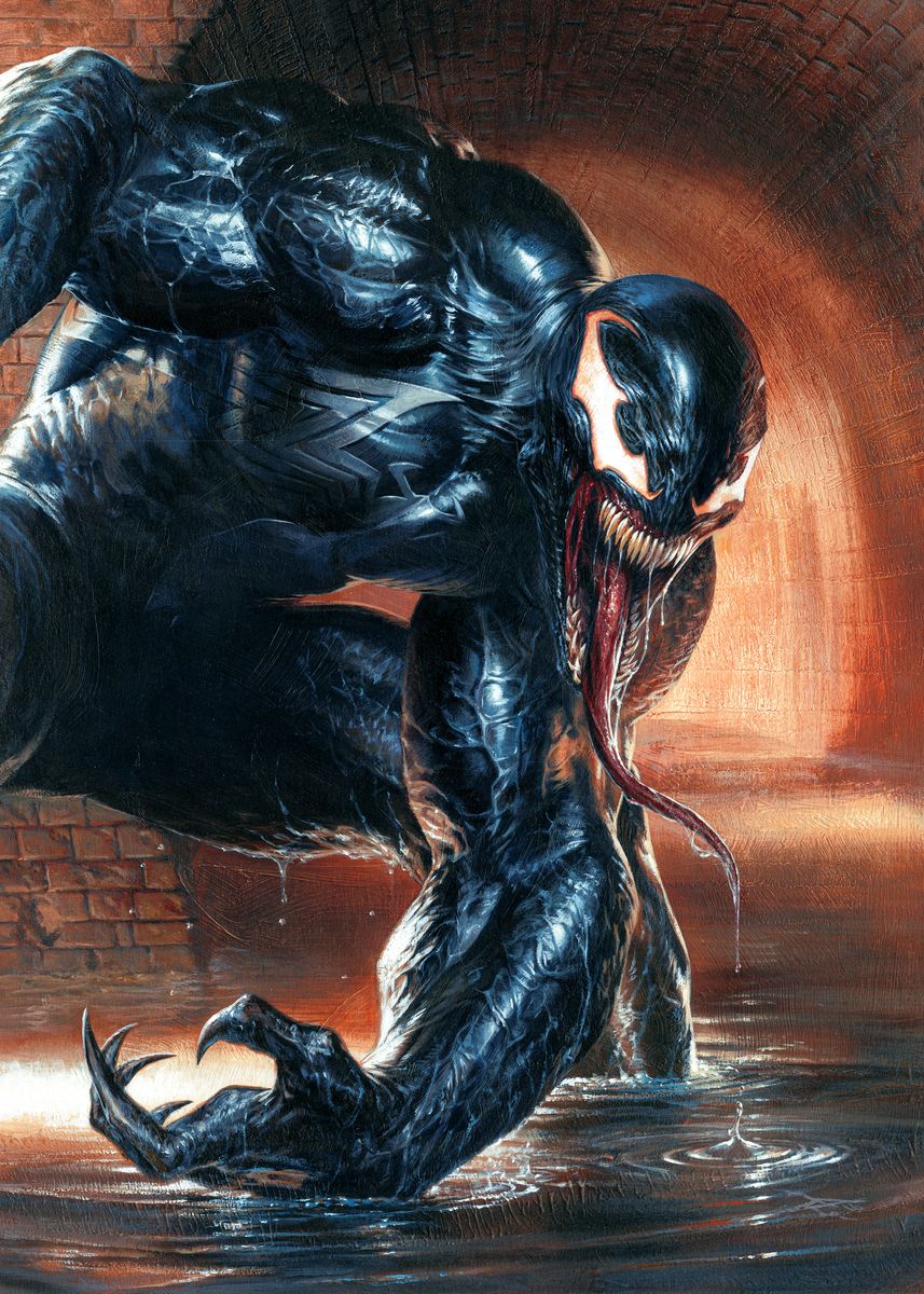 'Sewer Scene Venom' Poster, picture, metal print, paint by Marvel ...