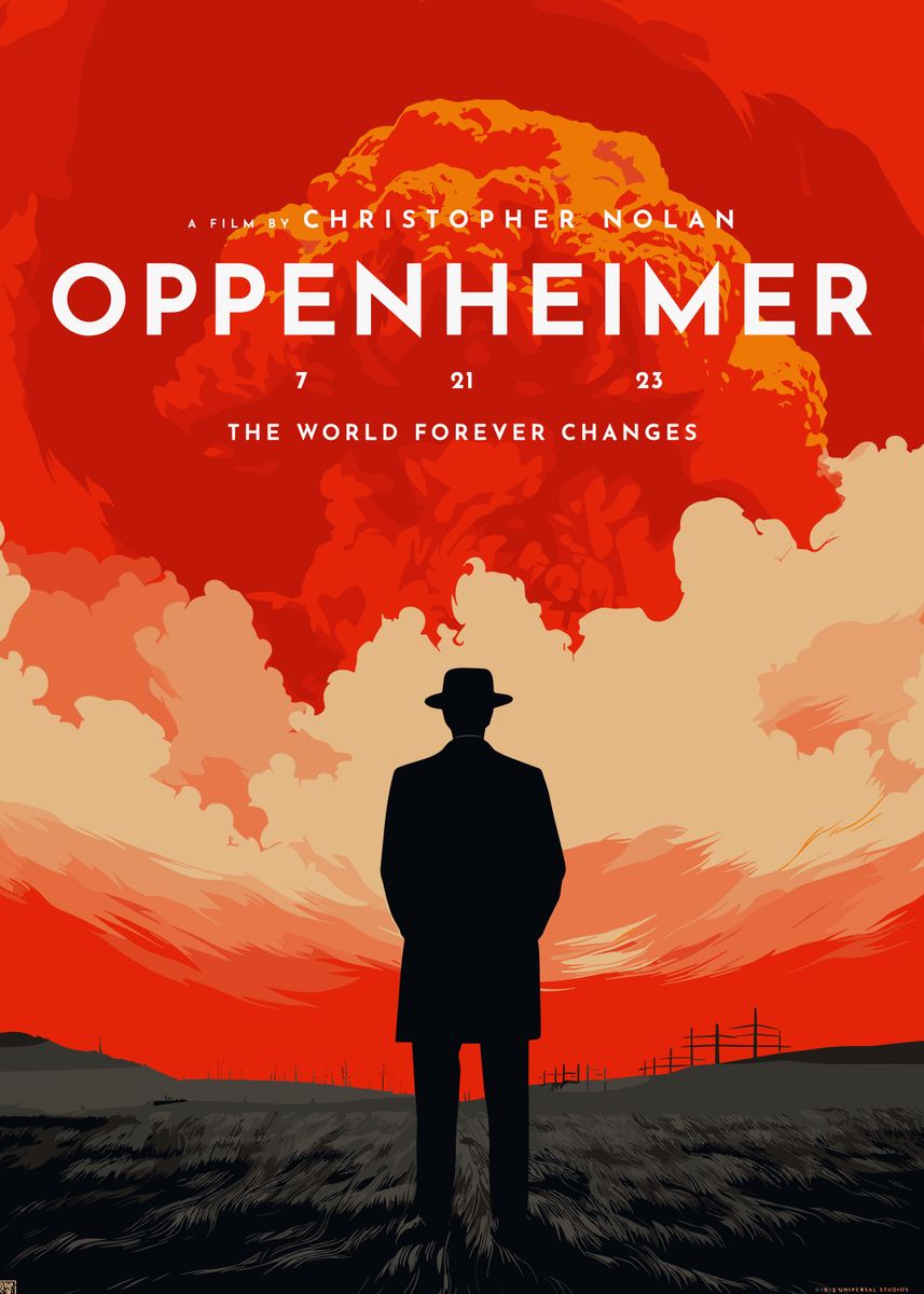 'Oppenheimer Movie' Poster, picture, metal print, paint by | Displate