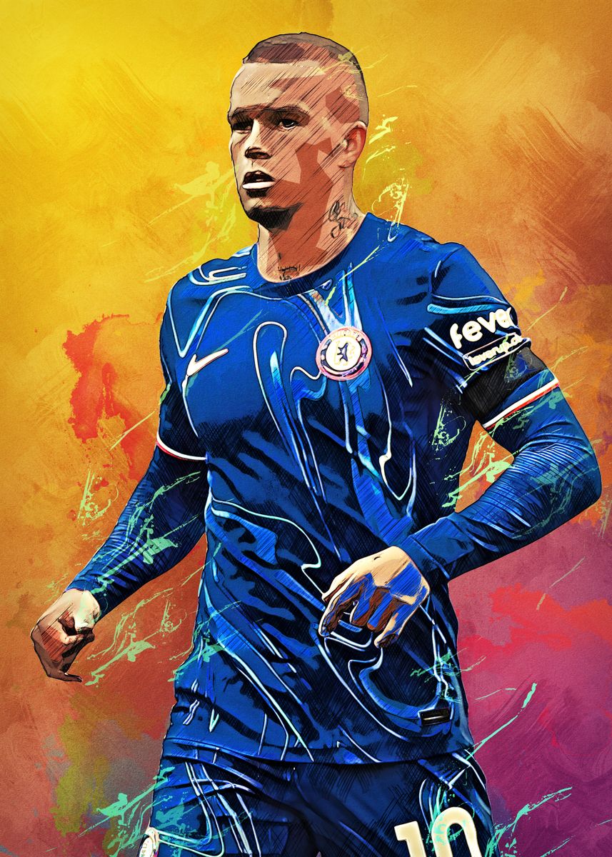 'Mykhailo Mudryk' Poster, picture, metal print, paint by MeJar Sport ...