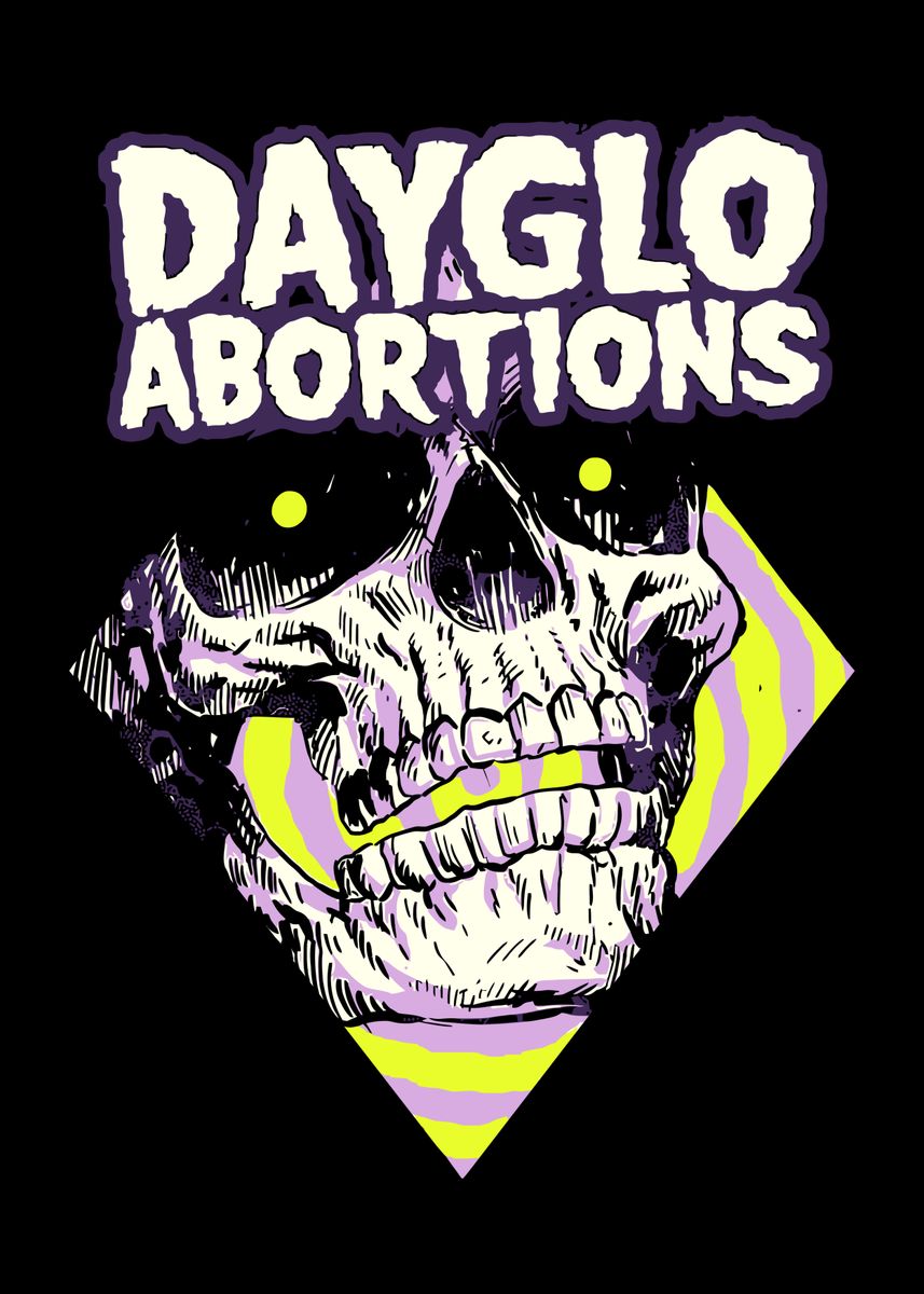 'Dayglo Abortions' Poster, picture, metal print, paint by Deborah ...