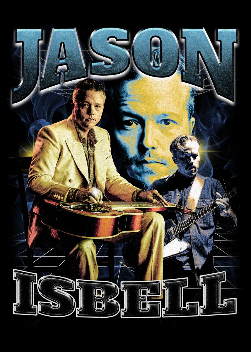 'Jason Isbell Music Poster' Poster, picture, metal print, paint by ...