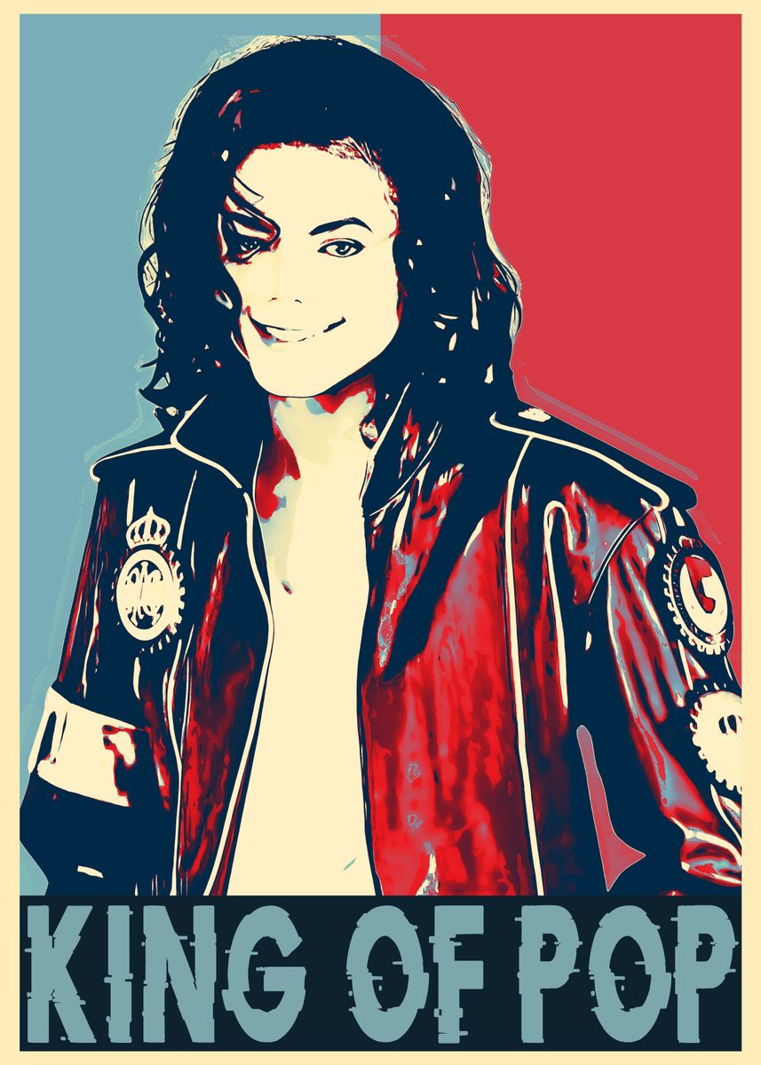 'Michael Jackson King of Pop Poster' Poster, picture, metal print ...