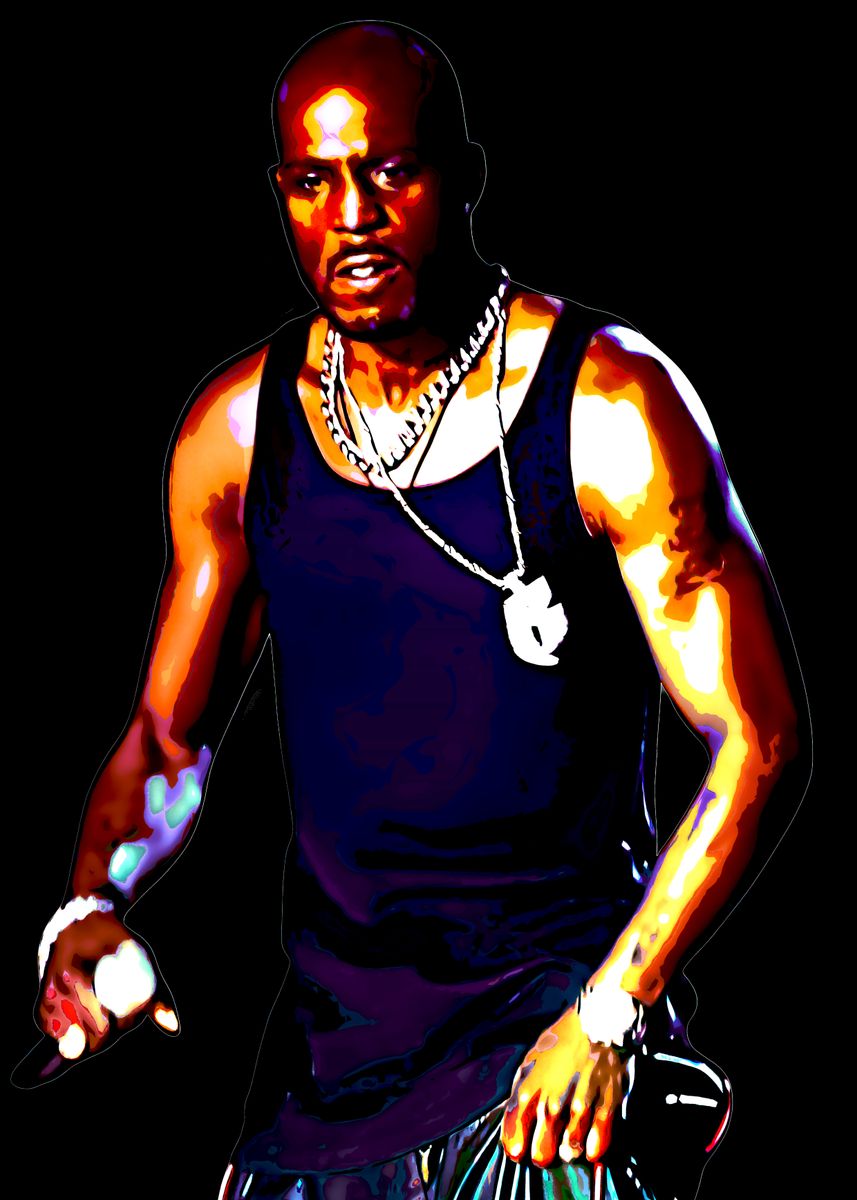 'DMX Rapper Portrait' Poster, picture, metal print, paint by maxmoen ...