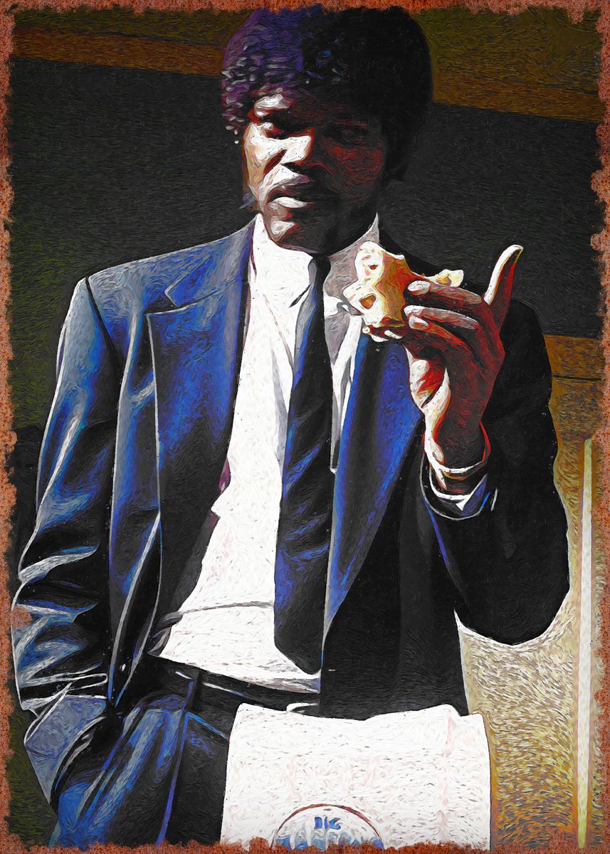 'Jules Winnfield Pulp Fiction' Poster, picture, metal print, paint by ...