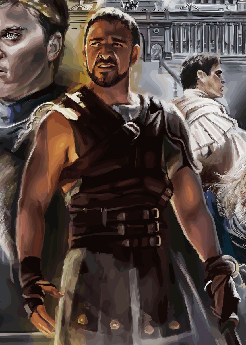 'Gladiator Movie Poster' Poster, picture, metal print, paint by | Displate