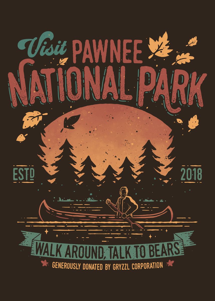 'Pawnee National Park' Poster, picture, metal print, paint by teesgeex ...