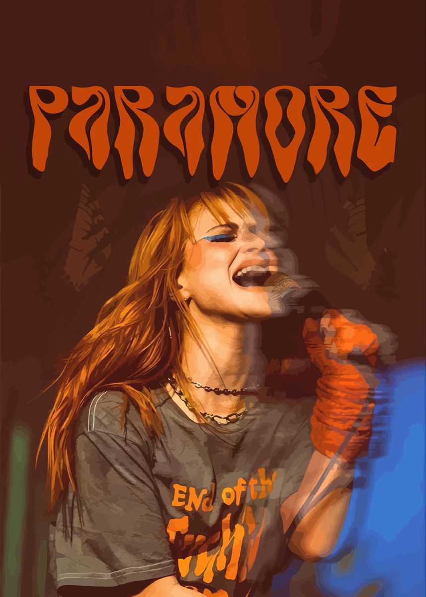 'Paramore Hayley Williams' Poster, picture, metal print, paint by Rans ...