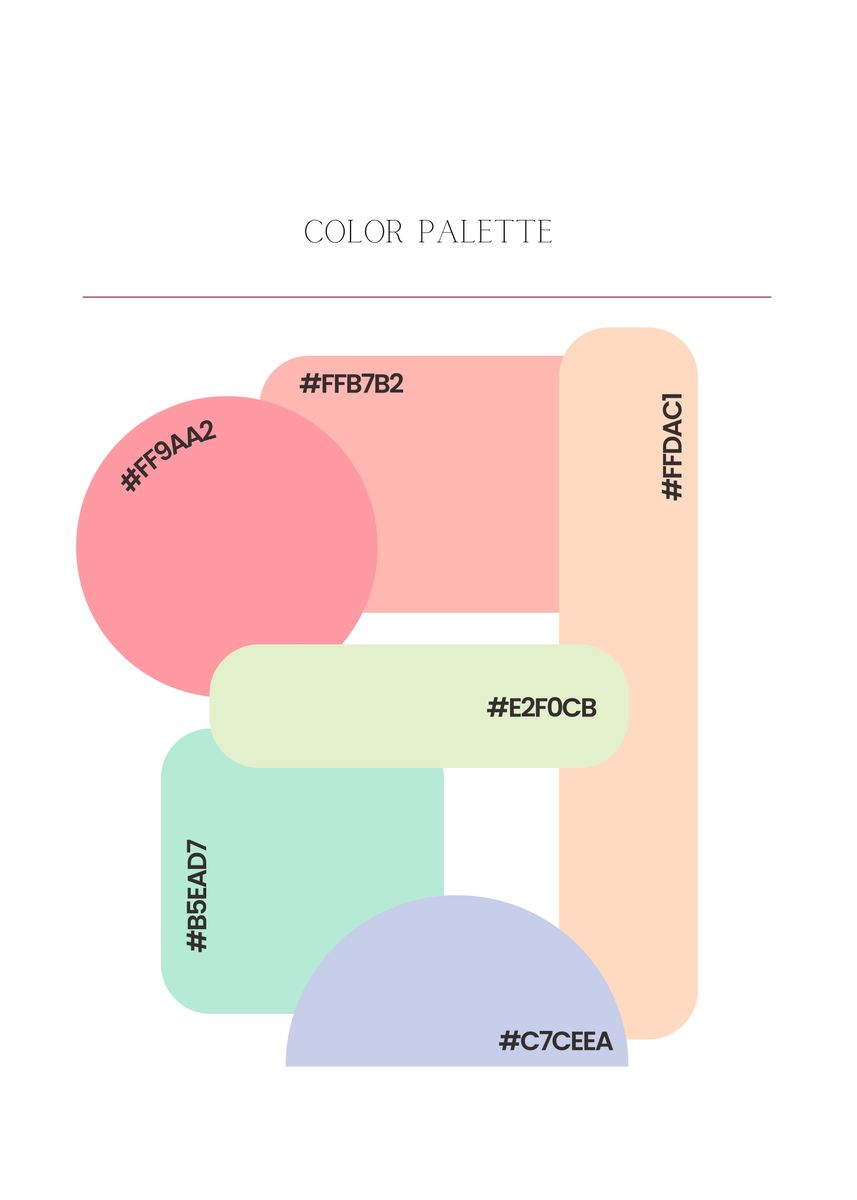 'Color Palette Chart' Poster, picture, metal print, paint by YAN | Displate