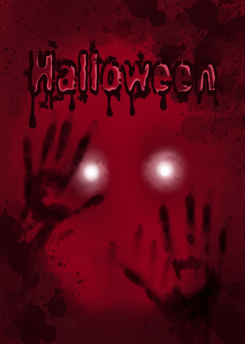 'Halloween Horror Print' Poster, picture, metal print, paint by Anam ...
