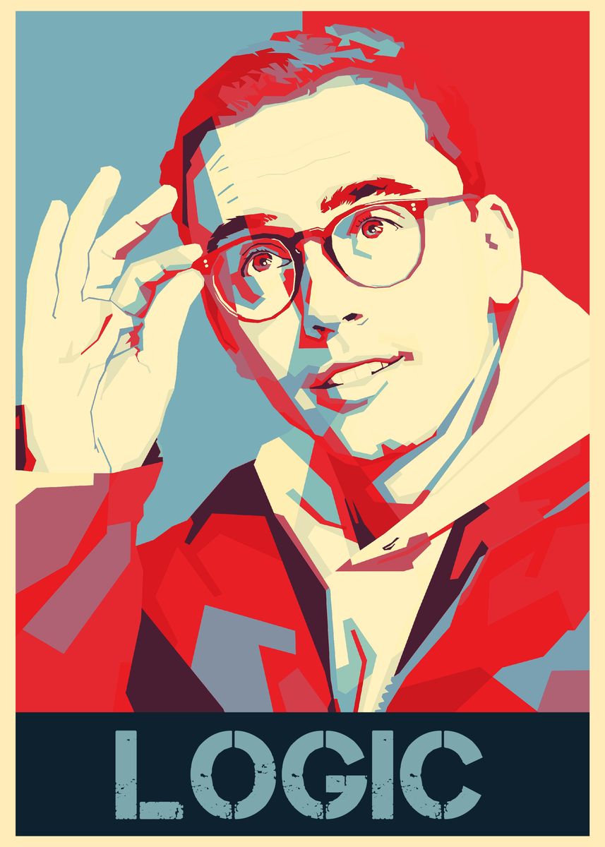 'Logic Rapper Poster' Poster, picture, metal print, paint by CLOVE ...