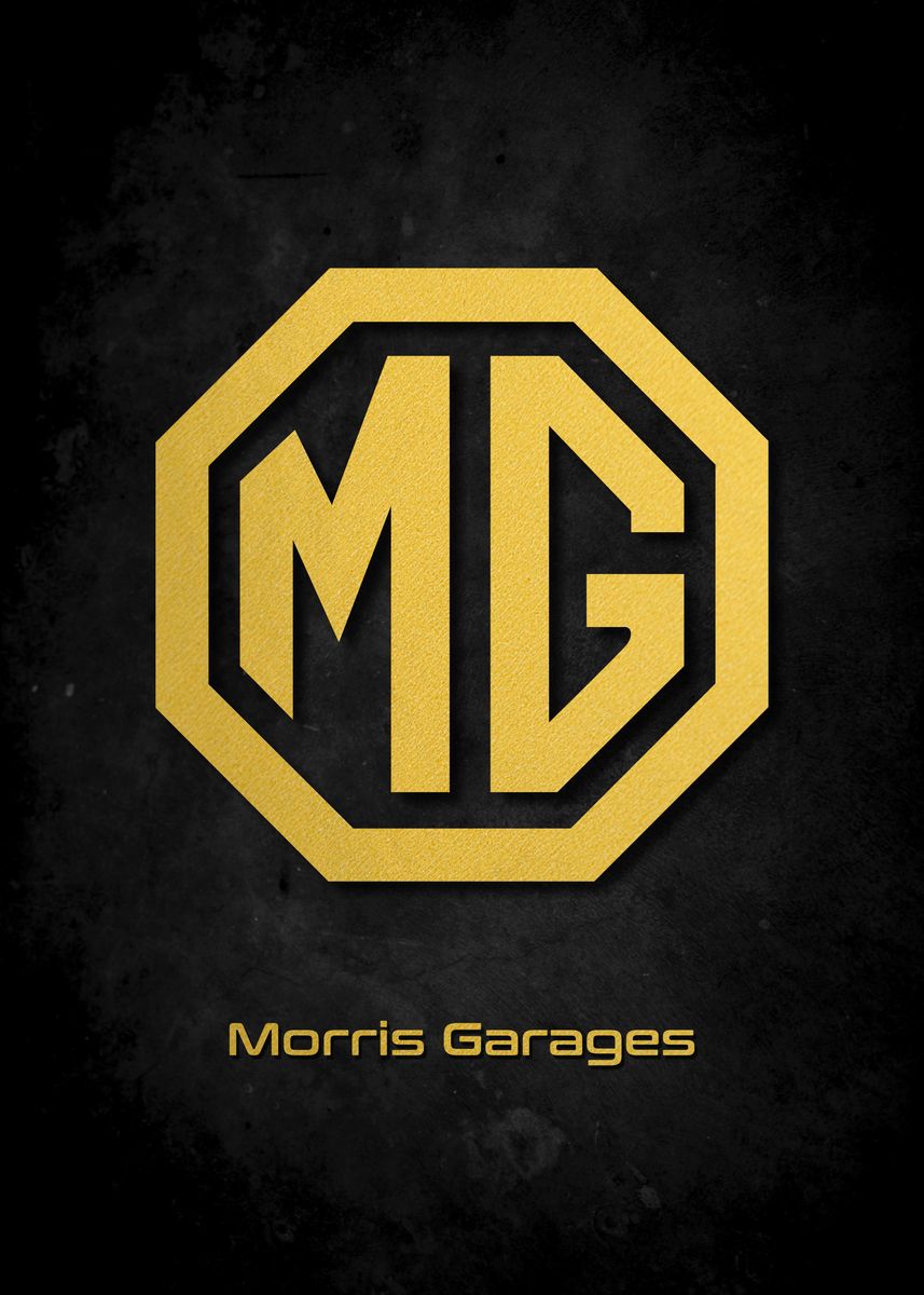 'MG Logo - Morris Garages' Poster, picture, metal print, paint by yunur ...