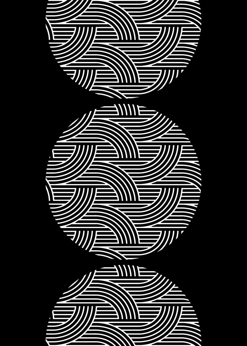 'Abstract Geometric Pattern' Poster, picture, metal print, paint by ...