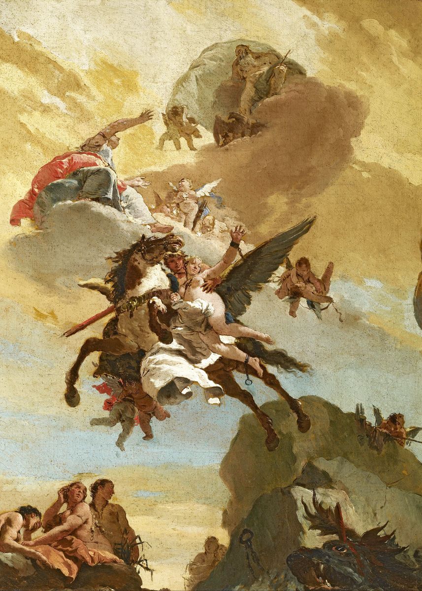 'Perseus and Andromeda by Giovanni Battista Tiepolo (Remastered ...