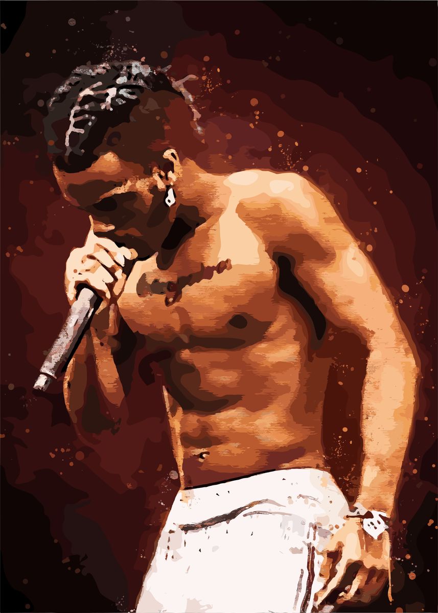 'xxx tentacion Rapper Portrait' Poster, picture, metal print, paint by ...