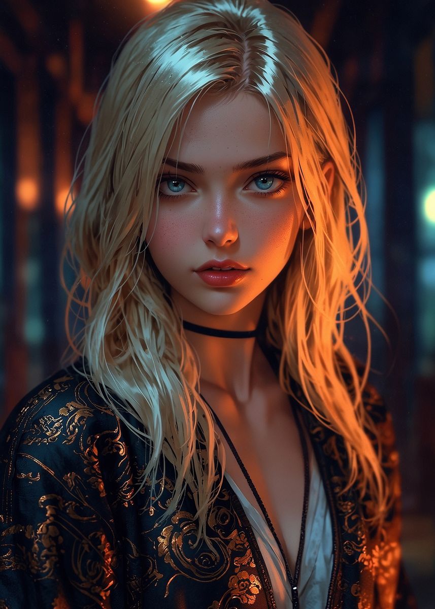 'Veronica' Poster, picture, metal print, paint by Colin Charisma | Displate