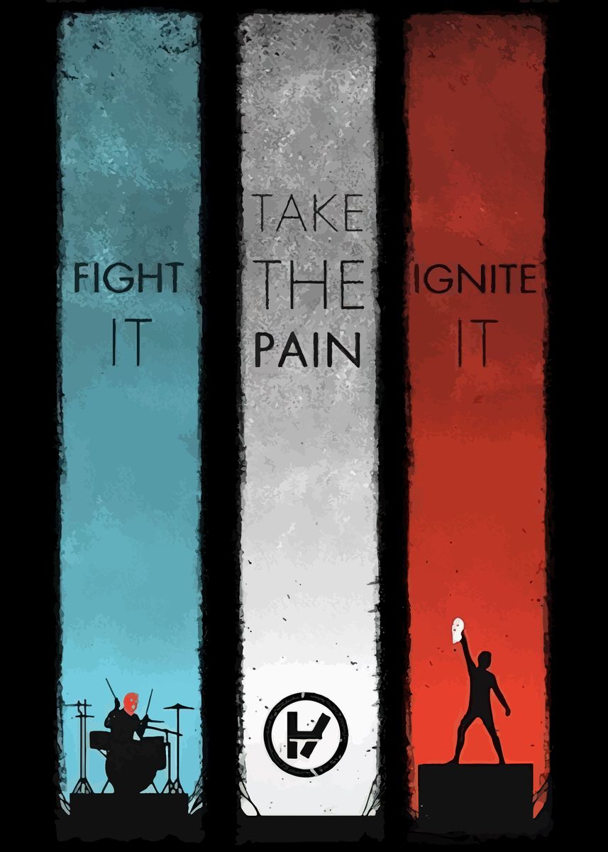 'Take The Pain - Music Poster' Poster, picture, metal print, paint by ...