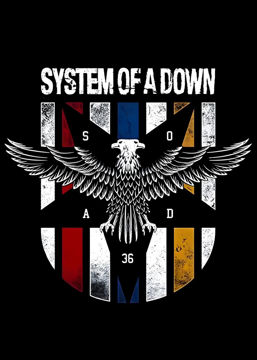 'System of a Down Logo' Poster, picture, metal print, paint by Garage ...