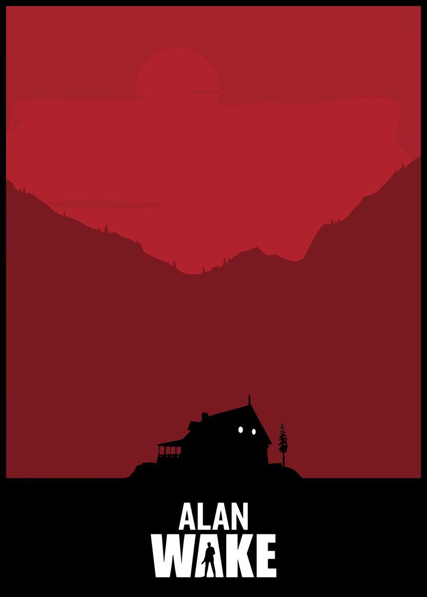 'Alan Wake ' Poster, picture, metal print, paint by waloopa | Displate
