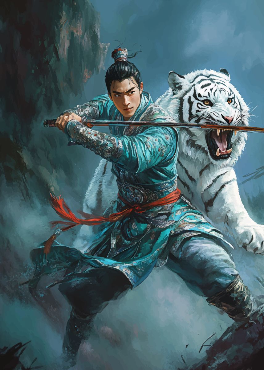 'Lu Ling Dynasty Warriors' Poster, picture, metal print, paint by iki ...