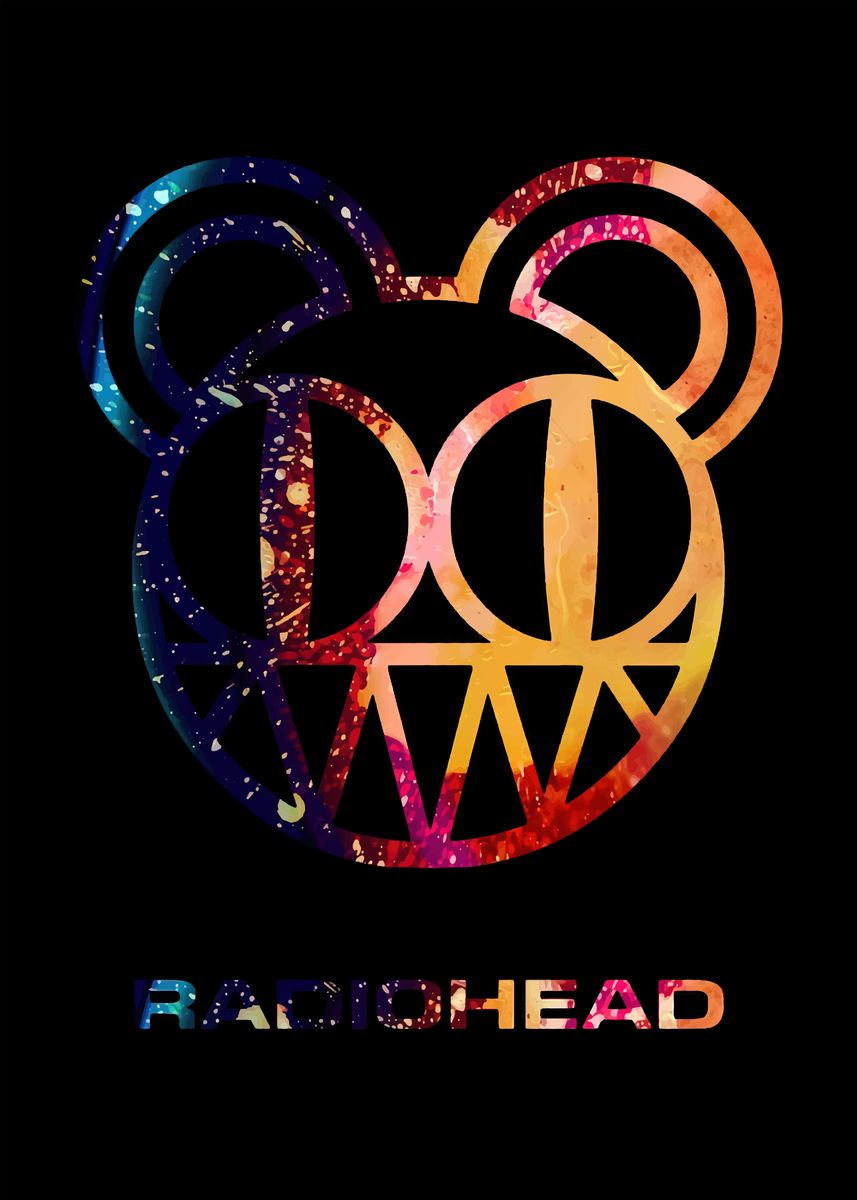 'Radiohead Logo Art' Poster, picture, metal print, paint by lisa black ...