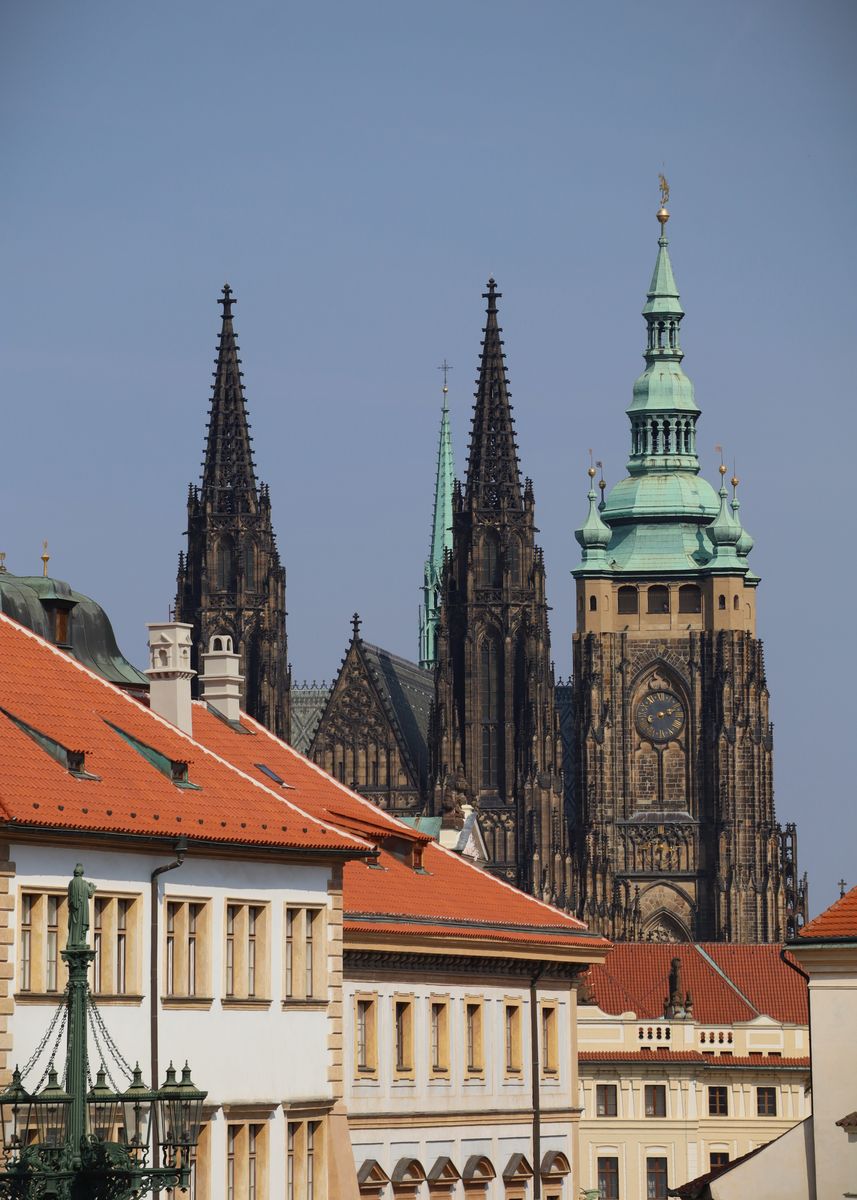 'Prague Castle Towers' Poster, picture, metal print, paint by Gethin ...