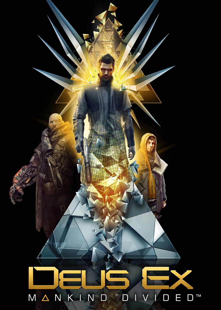 'Deus Ex: Mankind Divided Cover Art' Poster, picture, metal print ...