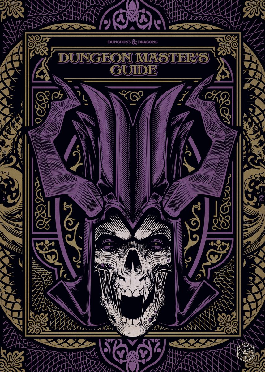 'Dungeon Master's Guide Alt' Poster, picture, metal print, paint by ...