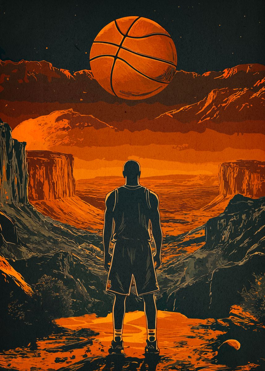 'Basketball Player ' Poster, picture, metal print, paint by Hamzah ...