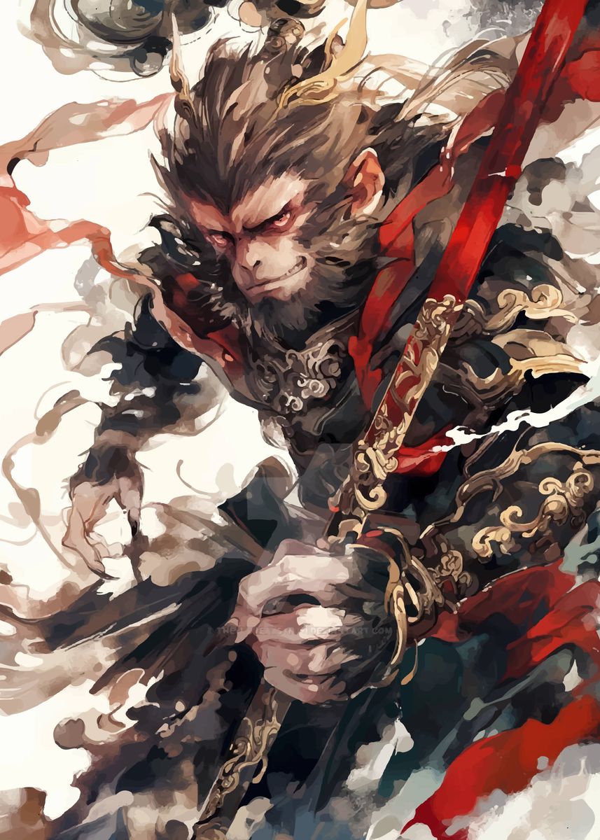 'Black Myth Wukong' Poster, picture, metal print, paint by waloopa ...
