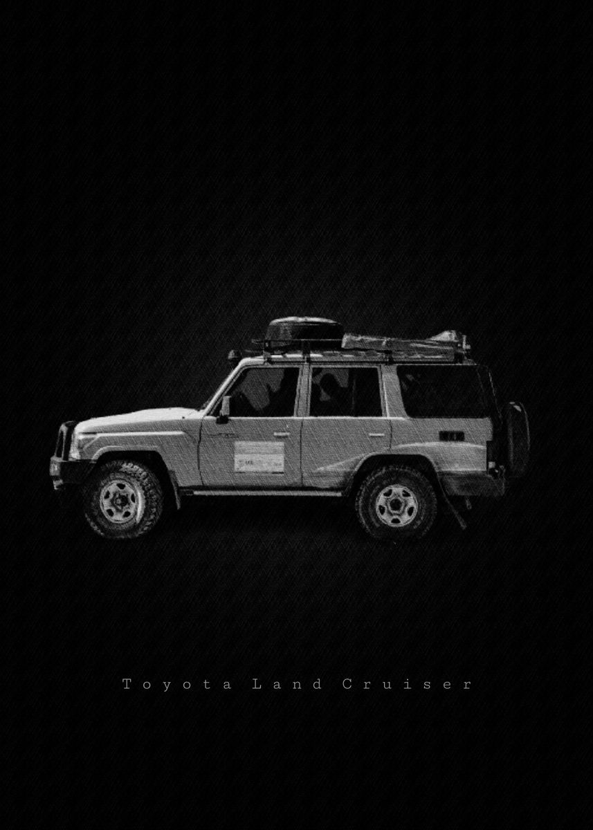 'Toyota Land Cruiser' Poster, picture, metal print, paint by | Displate