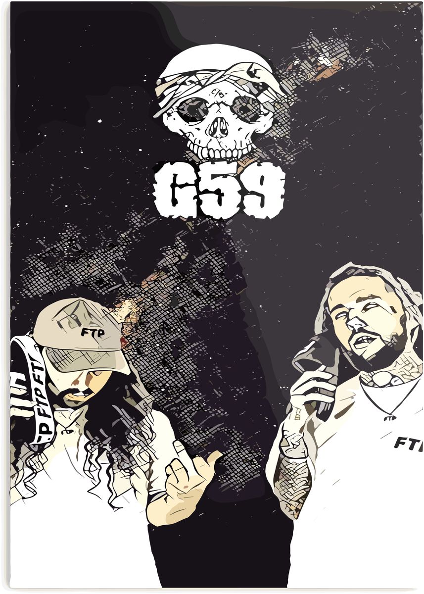 'G59 SuicideBoys' Poster, picture, metal print, paint by Zalem Print ...