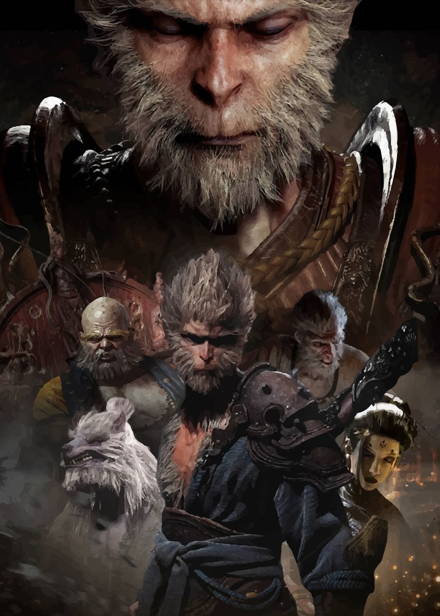 'Black Myth Wukong' Poster, picture, metal print, paint by waloopa ...