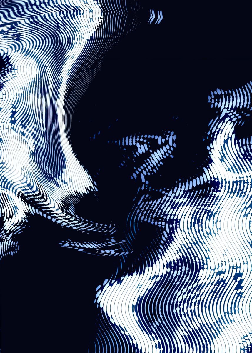 'Abstract Glitch Digital CRT Art' Poster, picture, metal print, paint ...