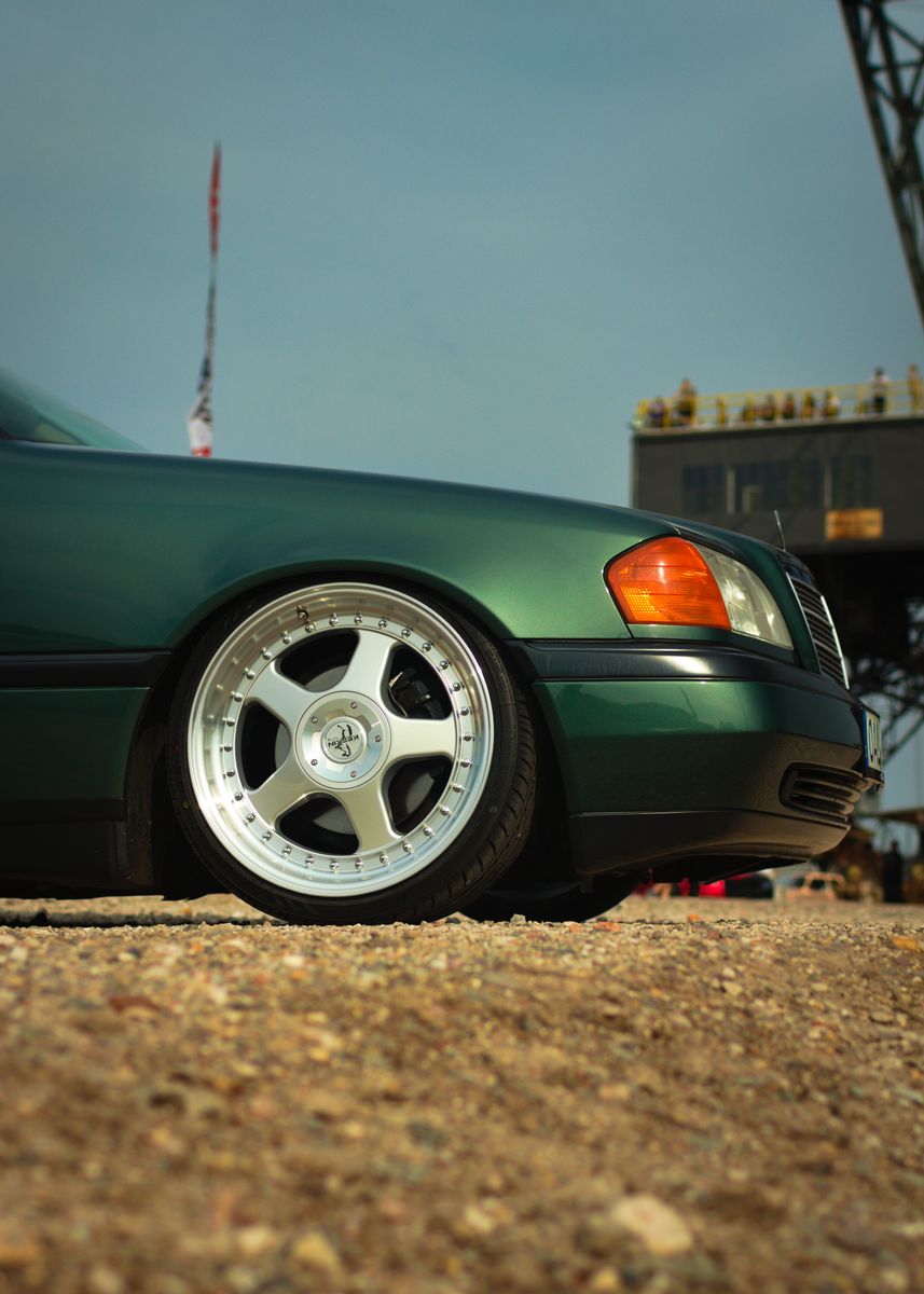 'Mercedes-Benz W202' Poster, picture, metal print, paint by Moe | Displate