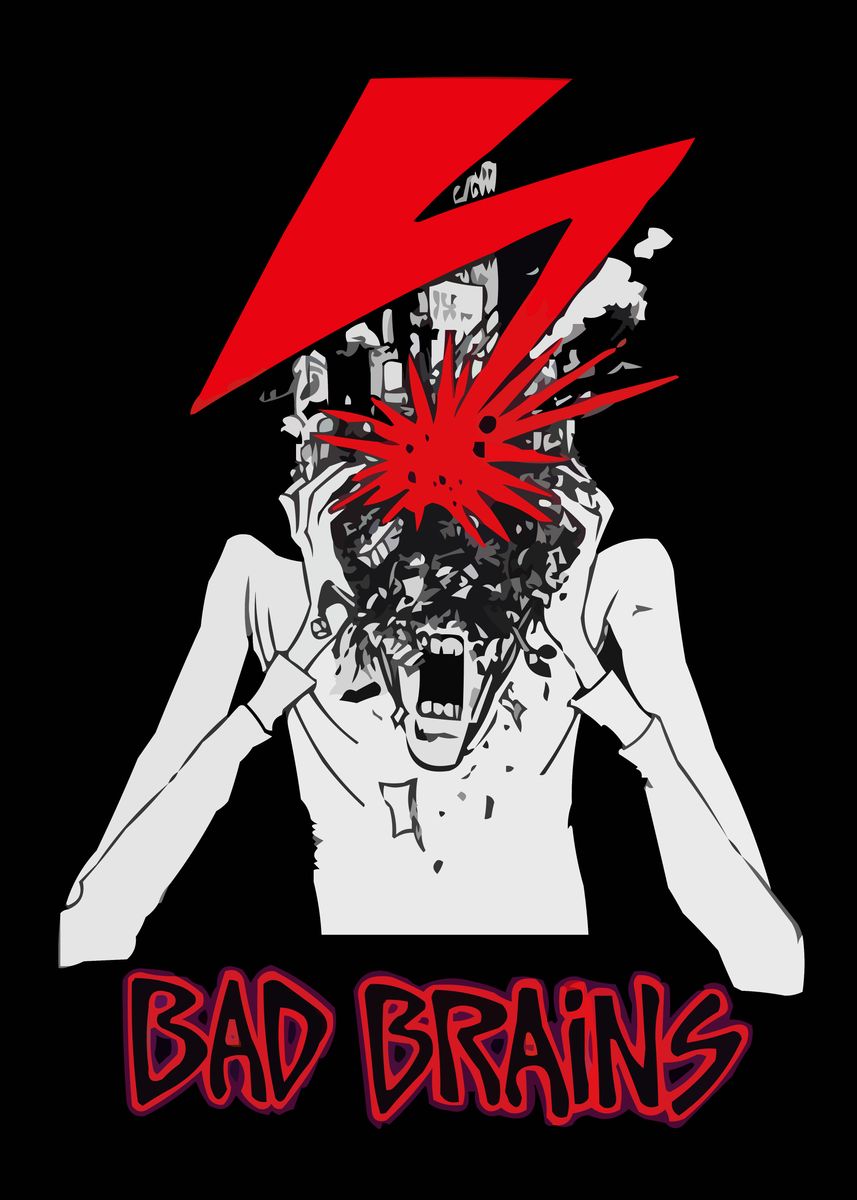 'Bad Brains Band Logo' Poster, picture, metal print, paint by Dana ...