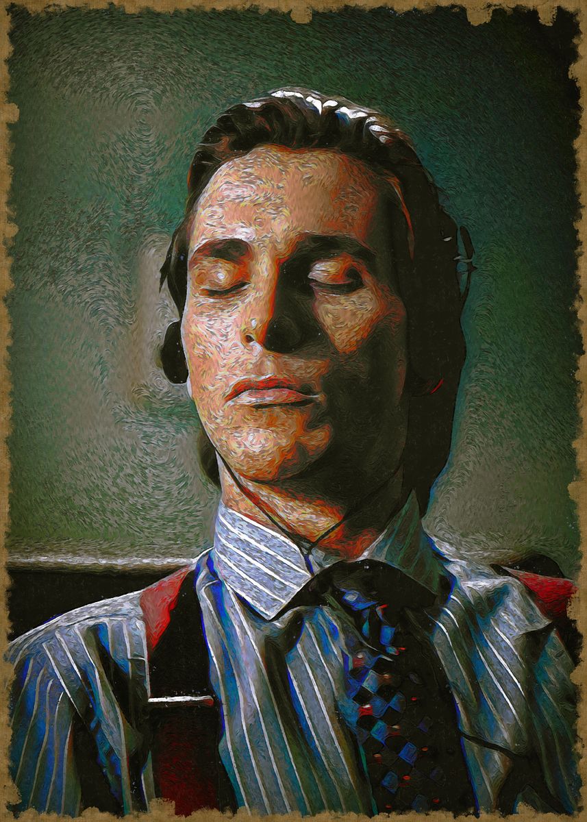 'American Psycho Portrait' Poster, picture, metal print, paint by ...