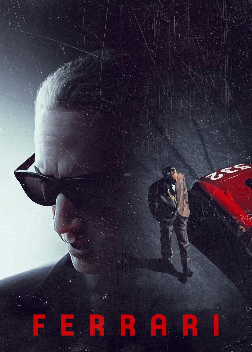 'Ferrari Movie Poster' Poster, picture, metal print, paint by NuMaNi ...