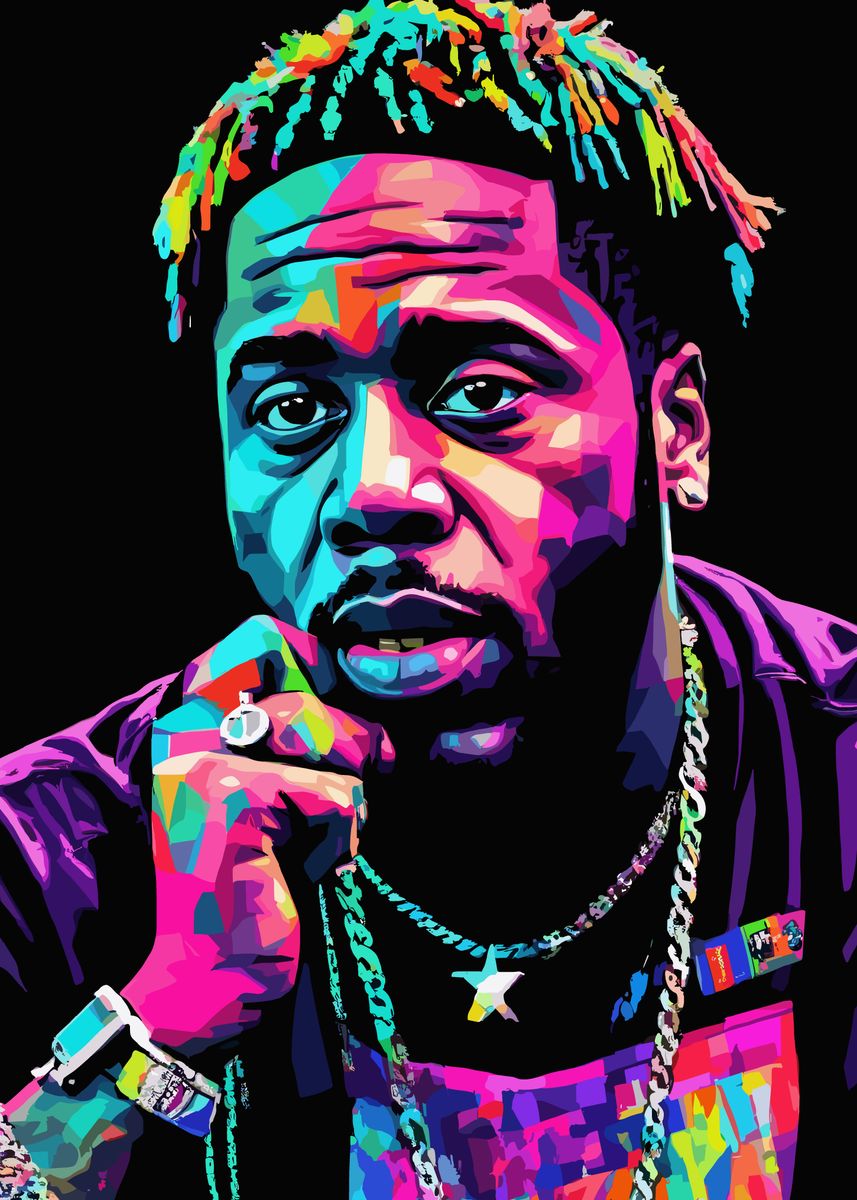 'Lil Durk' Poster, picture, metal print, paint by | Displate