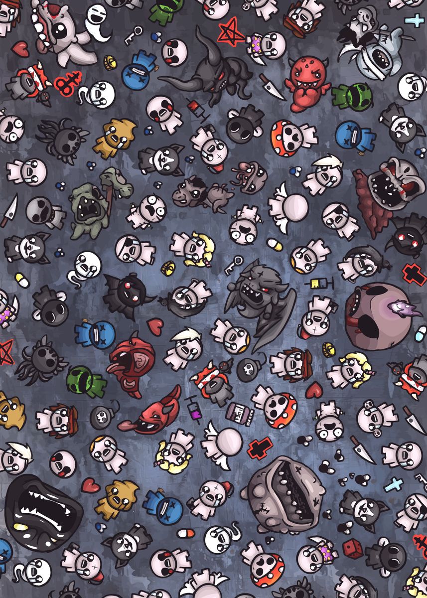 'The Binding of Isaac' Poster, picture, metal print, paint by adem ayem ...