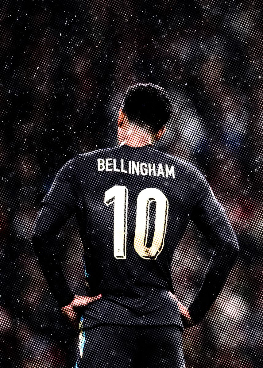 'Bellingham Soccer Jersey' Poster, picture, metal print, paint by ...