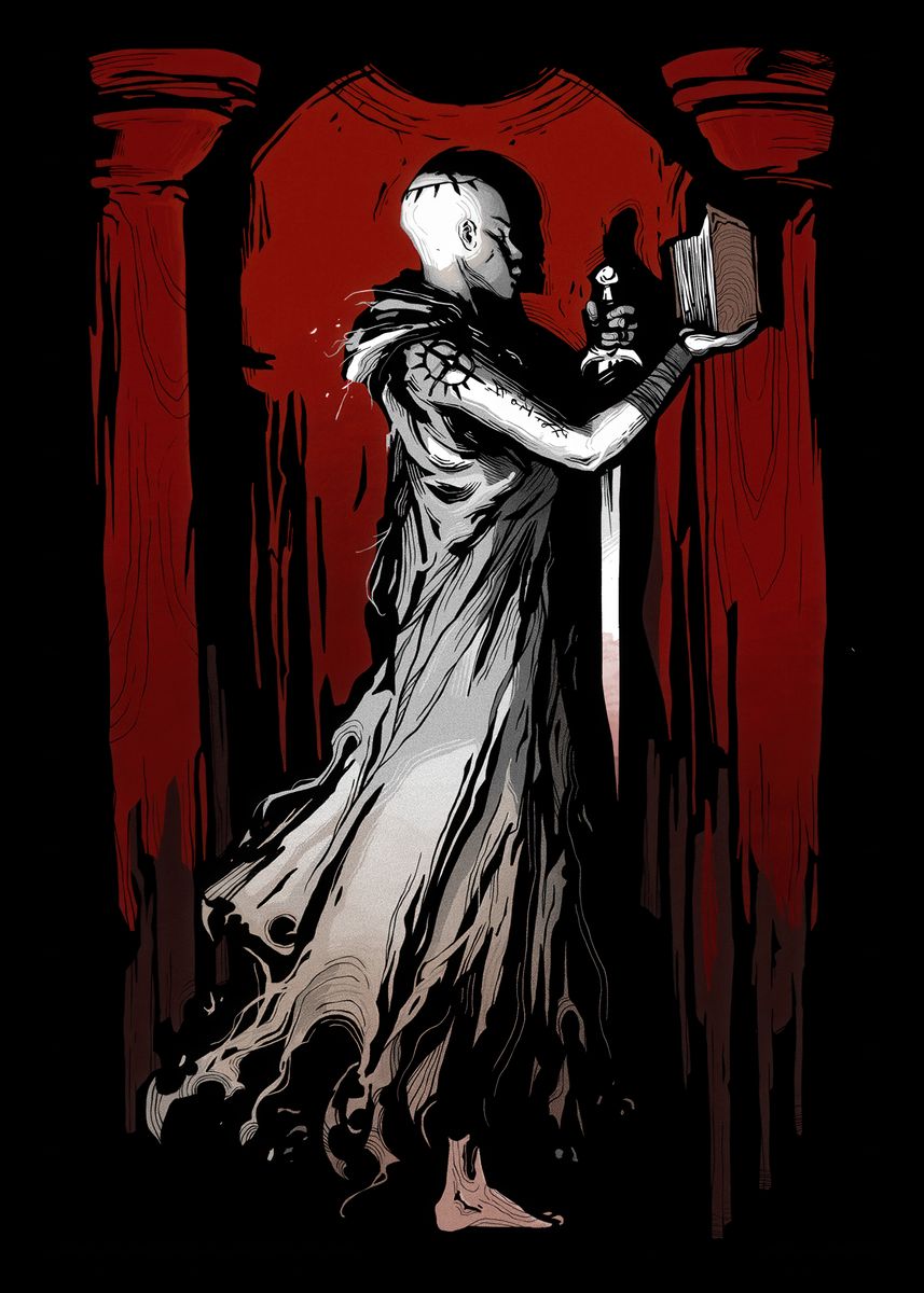 'High Priestess' Poster, picture, metal print, paint by Diablo | Displate