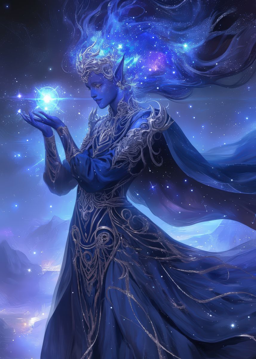 'Starlight Elf' Poster, picture, metal print, paint by Poster Hell ...