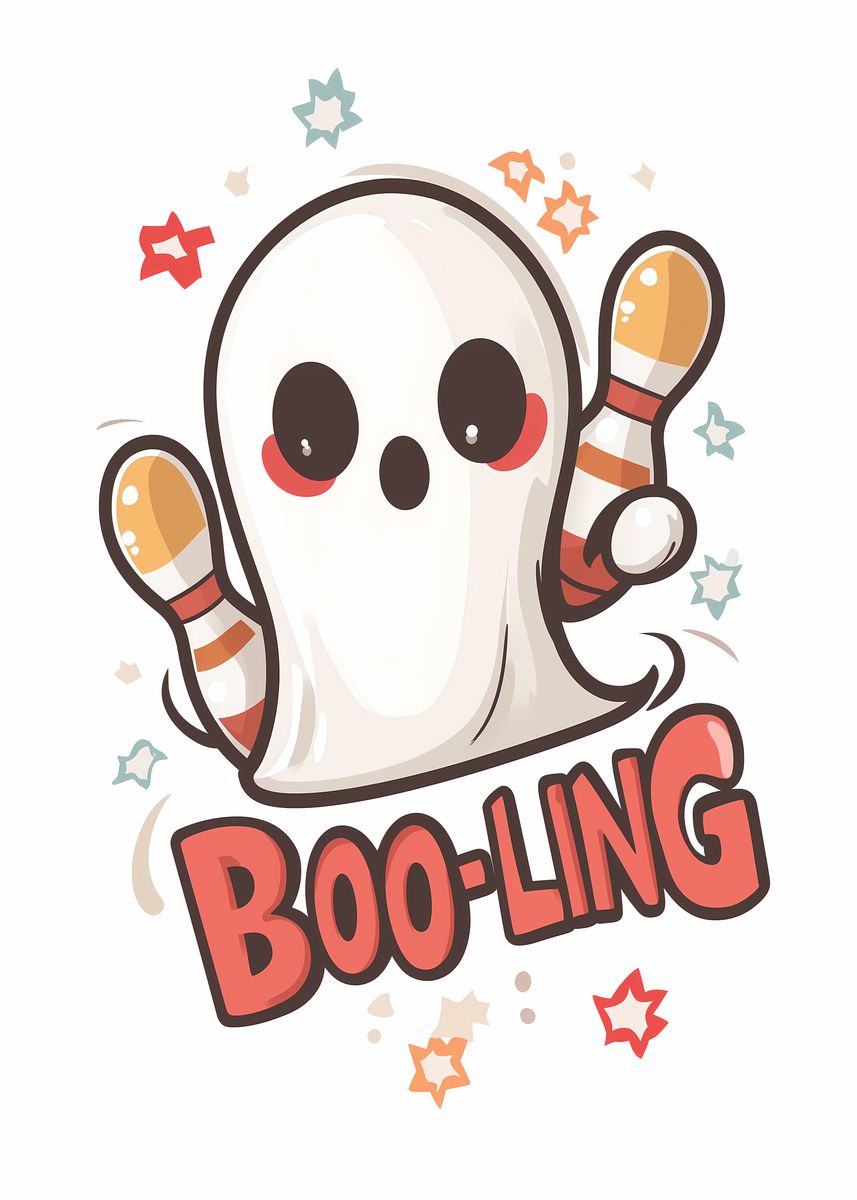 'Boo-ling Ghost' Poster, picture, metal print, paint by Muhammad Rezeki ...
