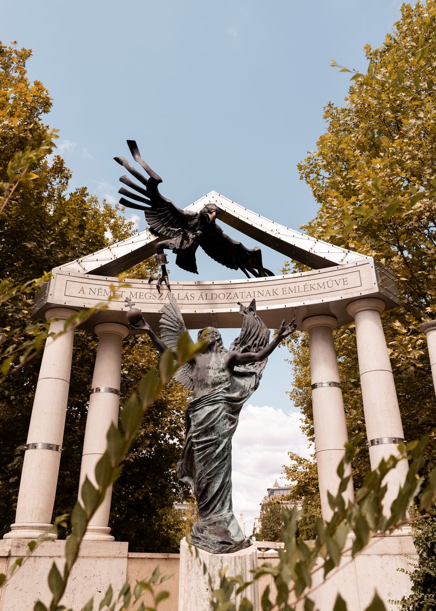 'Angel and Eagle Monument' Poster, picture, metal print, paint by ...