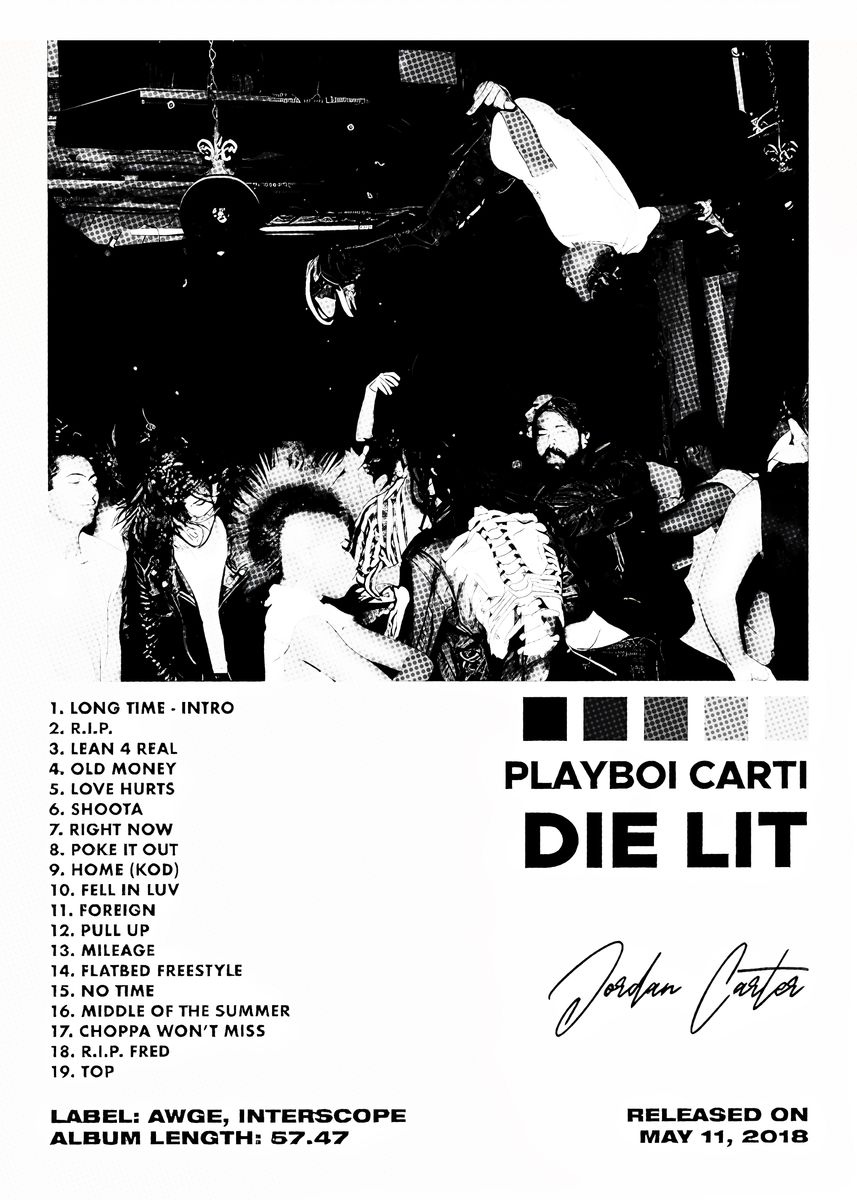 'Playboi Carti Album Art' Poster, picture, metal print, paint by ...